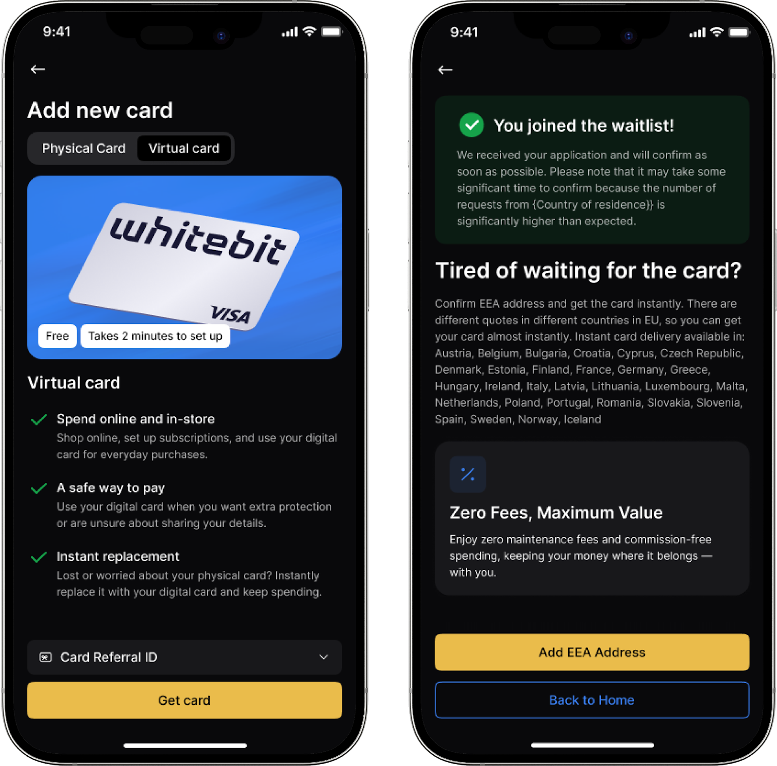 WhiteBIT Nóva debit card – WhiteBIT